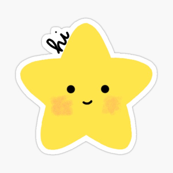 "Cute star" Sticker for Sale by OBIdesigns | Redbubble