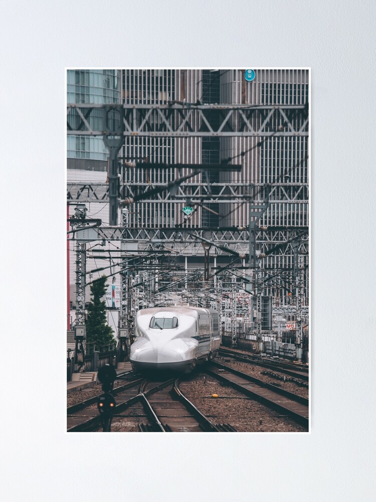 "Shinkansen Bullet Train " Poster for Sale by JonesyDave | Redbubble