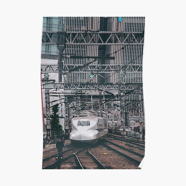 "Shinkansen Bullet Train " Poster for Sale by JonesyDave | Redbubble