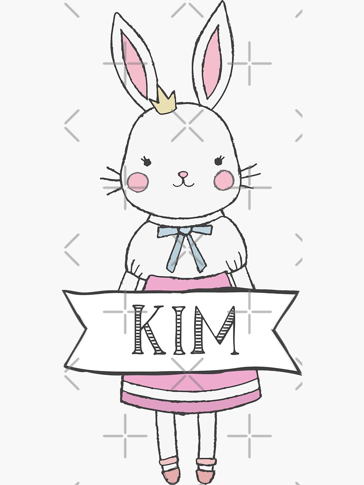 "Kim" Sticker by A-Personalised | Redbubble