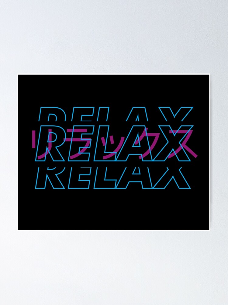 "Vaporwave Aesthetic Relax Japanese " Poster by ghost888 | Redbubble