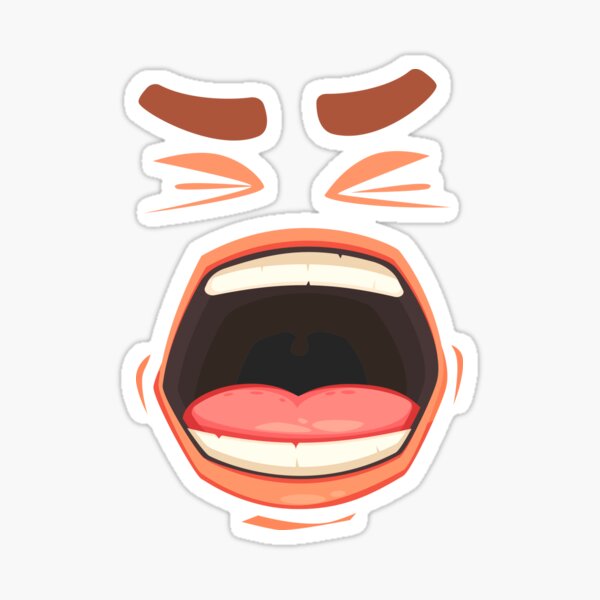 "Cry Face" Sticker for Sale by SmartStyle | Redbubble