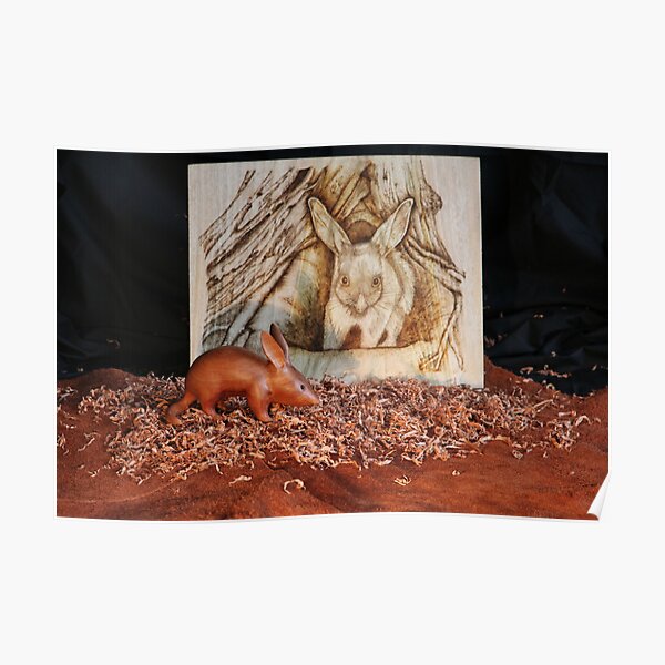 "BILBY " Poster for Sale by aussiebushstick | Redbubble