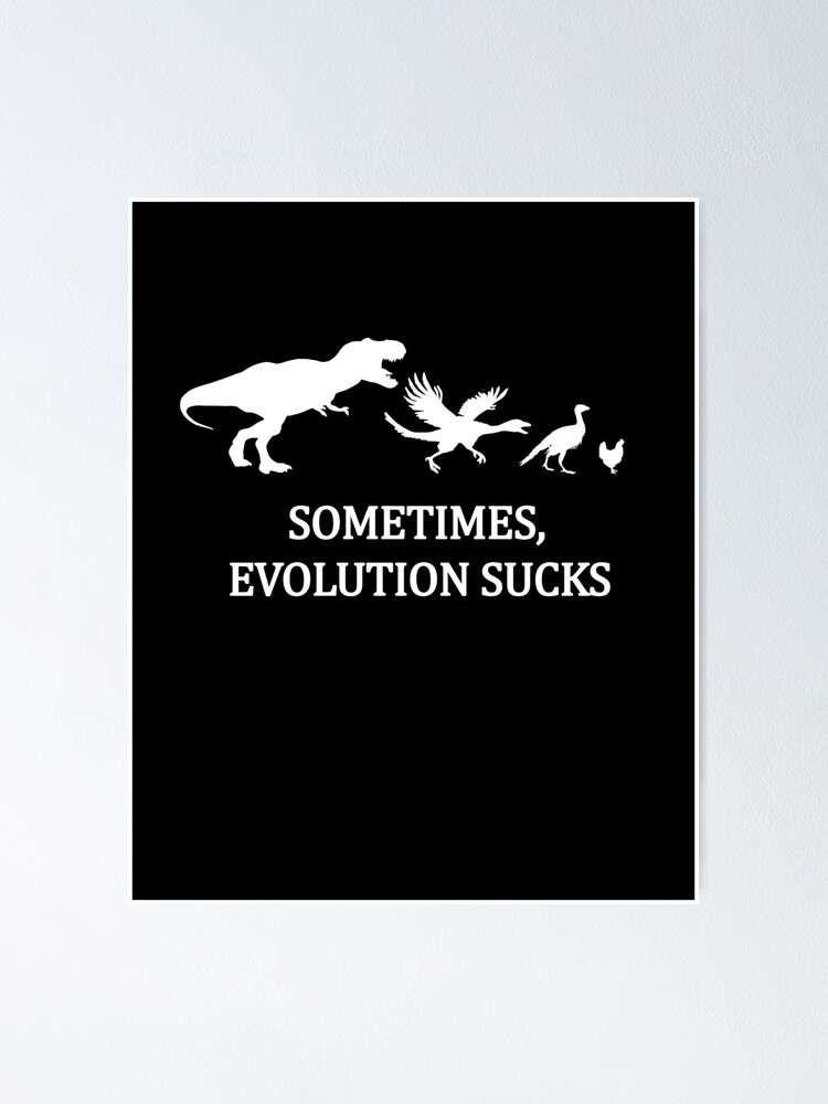 "Funny Evolution " Poster for Sale by Captainmairah | Redbubble