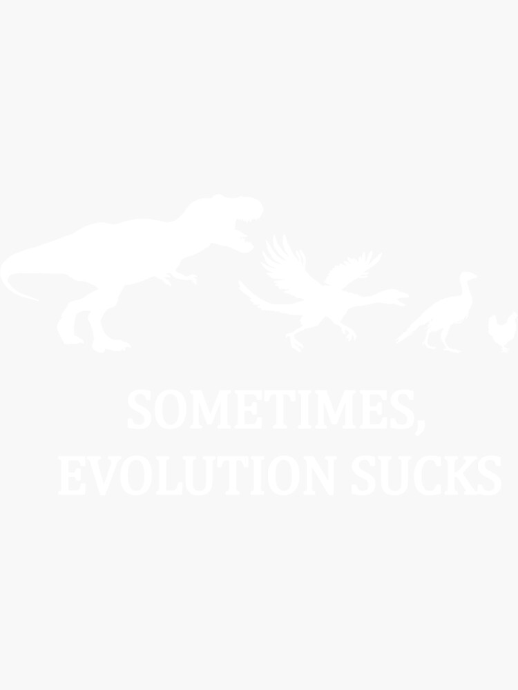 "Funny Evolution " Sticker by Captainmairah | Redbubble