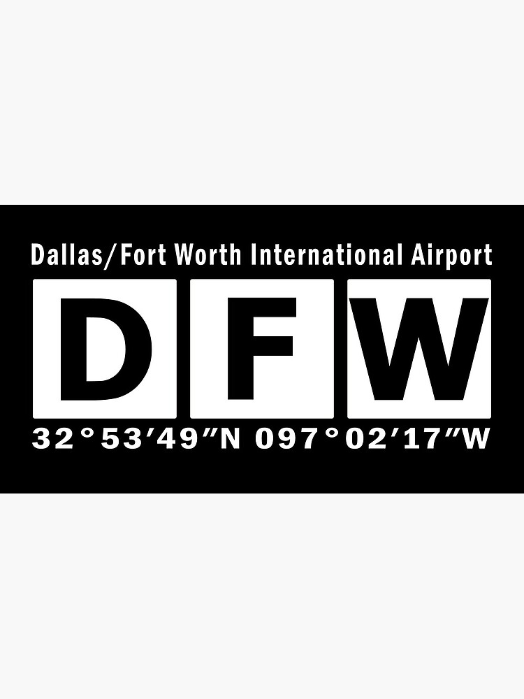 "DFW Airport, Dallas/Fort Worth International Airport" Framed Art Print ...