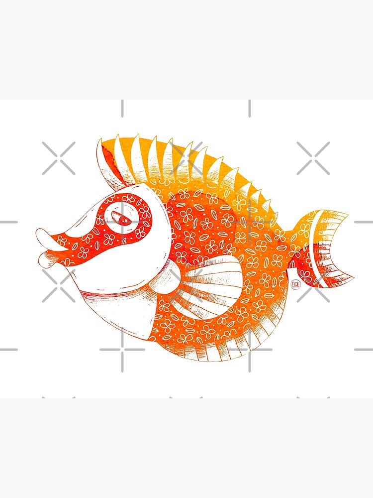 "Punk fish (color)" Poster by adeillustrator | Redbubble