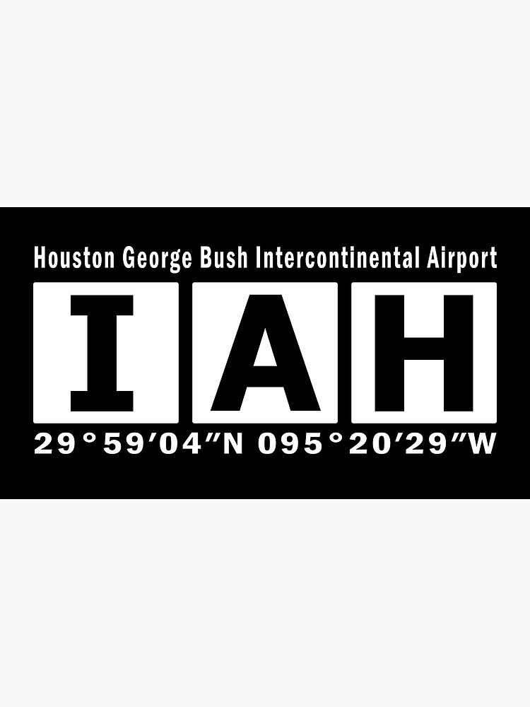 "IAH Airport, Houston George Bush Intercontinental Airport" Metal Print ...