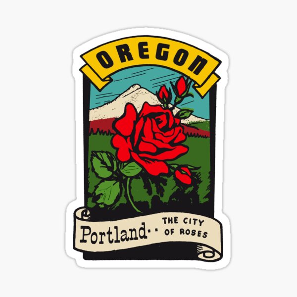 "Vintage Portland Decal" Sticker by zsonn | Redbubble