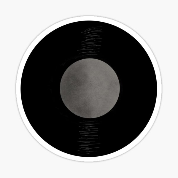 "Moon Vinyl Record" Sticker by shirstickers | Redbubble