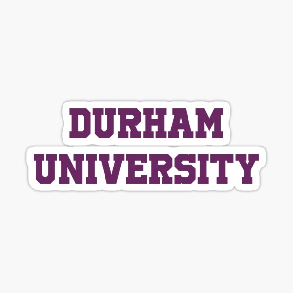 "Durham University Text Logo" Sticker for Sale by jcjapparel | Redbubble