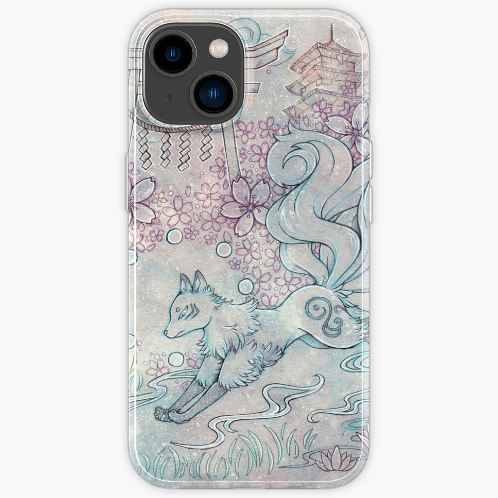 "Kitsune Fox with Shinto Shrine" iPhone Case for Sale by YumePeachyPie | Redbubble