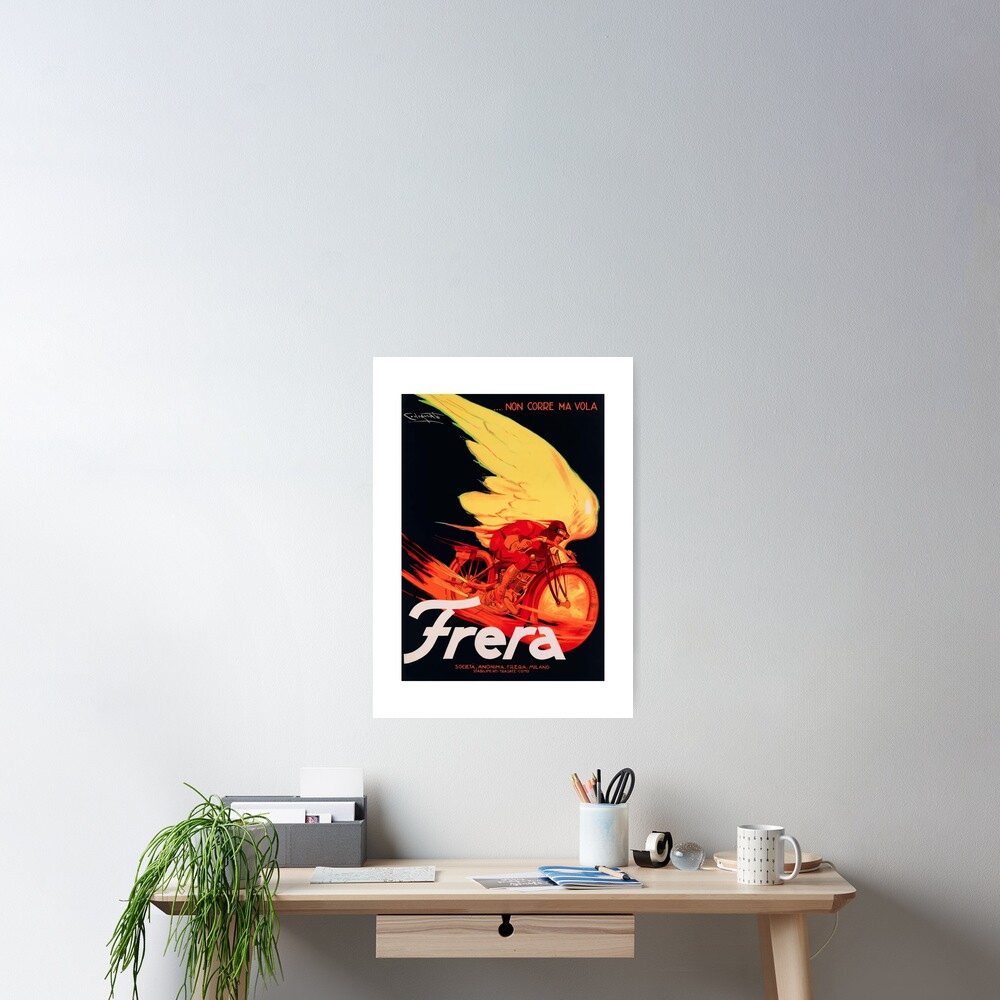 "Frera Italian Motorcycles 1920's Advertising Poster" Poster for Sale ...