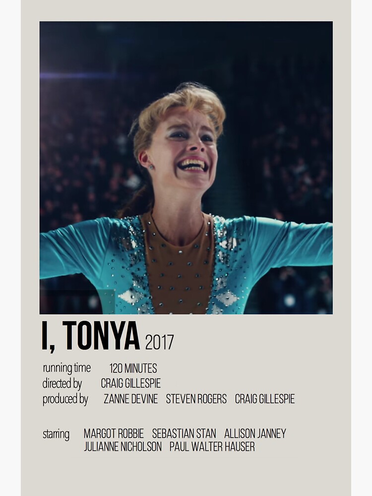 "I, Tonya movie poster" Sticker for Sale by emilyfdowell | Redbubble
