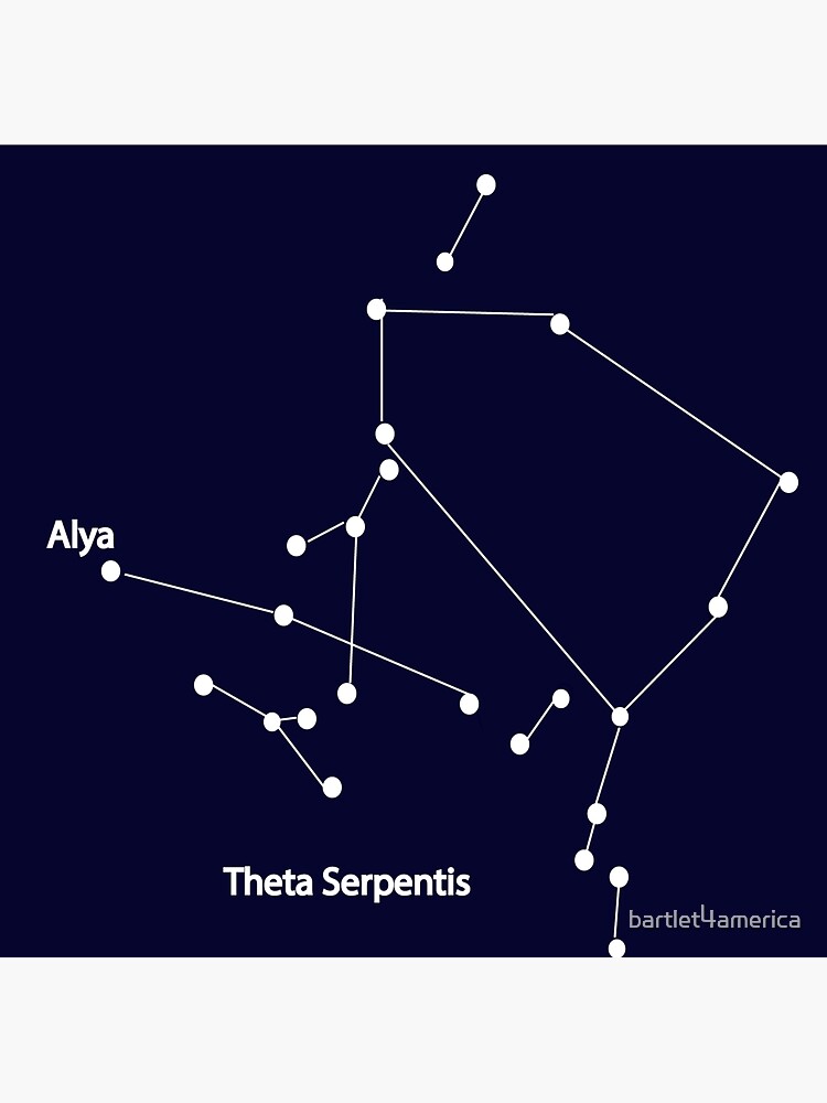 "Theta Serpentis (Alya)" Sticker for Sale by bartlet4america | Redbubble