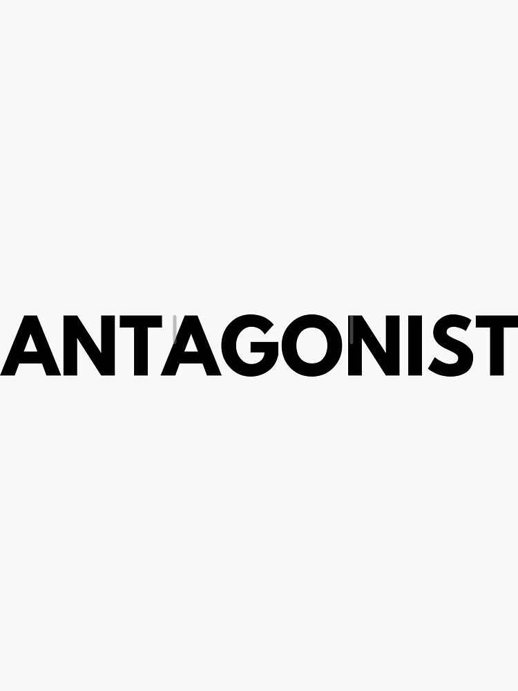 "Antagonist" Sticker by writerlounge | Redbubble