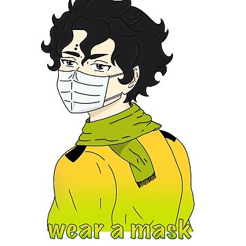 "Sakusa says wear a mask??" Art Board Print for Sale by -mint- | Redbubble