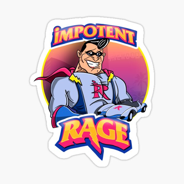 "Impotent Rage + Scramjet" Sticker for Sale by wiwtaek666 | Redbubble
