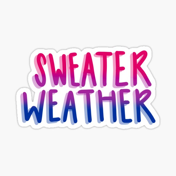 "Sweater Weather" Sticker for Sale by embones | Redbubble
