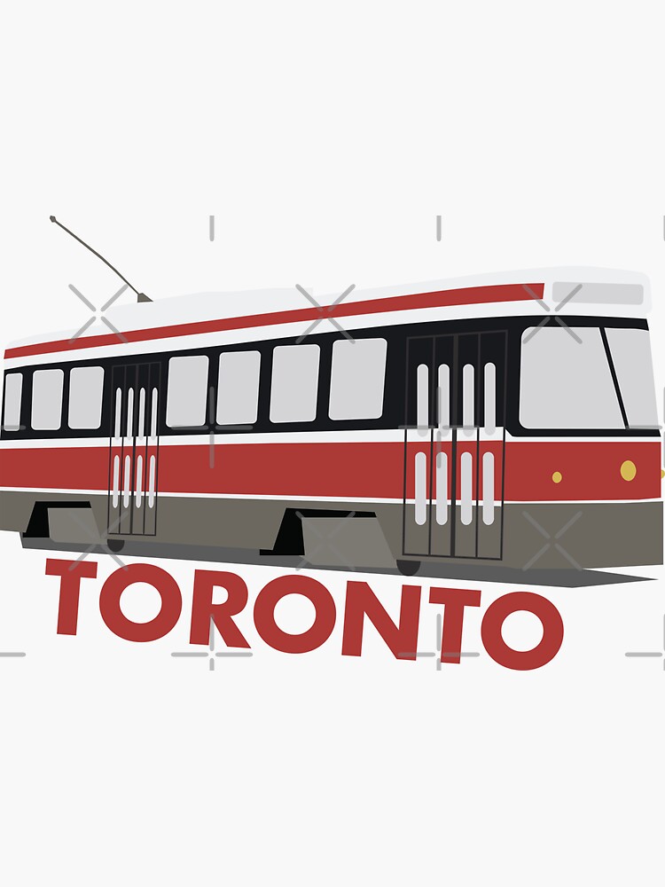 "Iconic Toronto Streetcar" Sticker for Sale by s-abramson | Redbubble