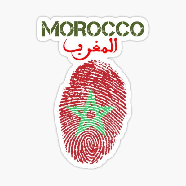 "MOROCCO FLAG -Moroccan" Sticker by 3HomeArt | Redbubble