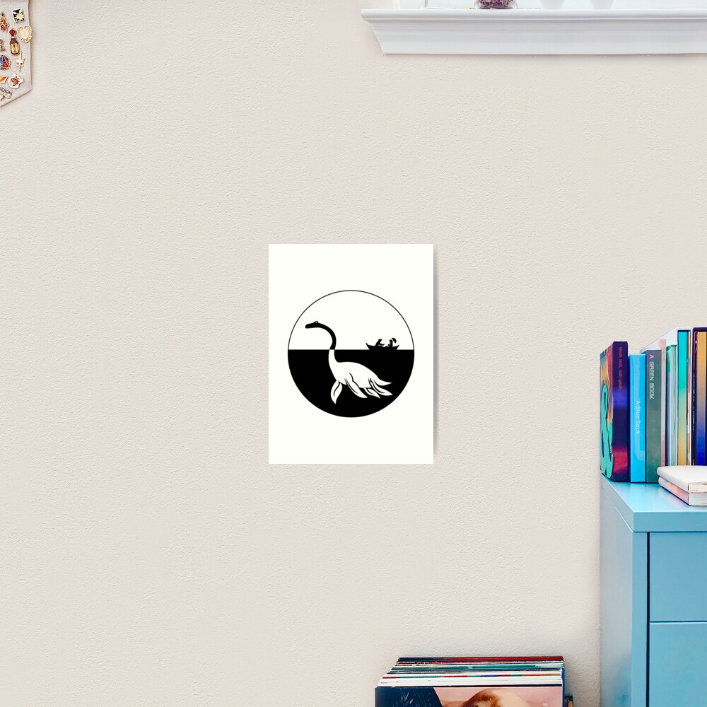 "Nessy (Loch Ness Monster) Logo" Art Print by DarkHorseDesign | Redbubble