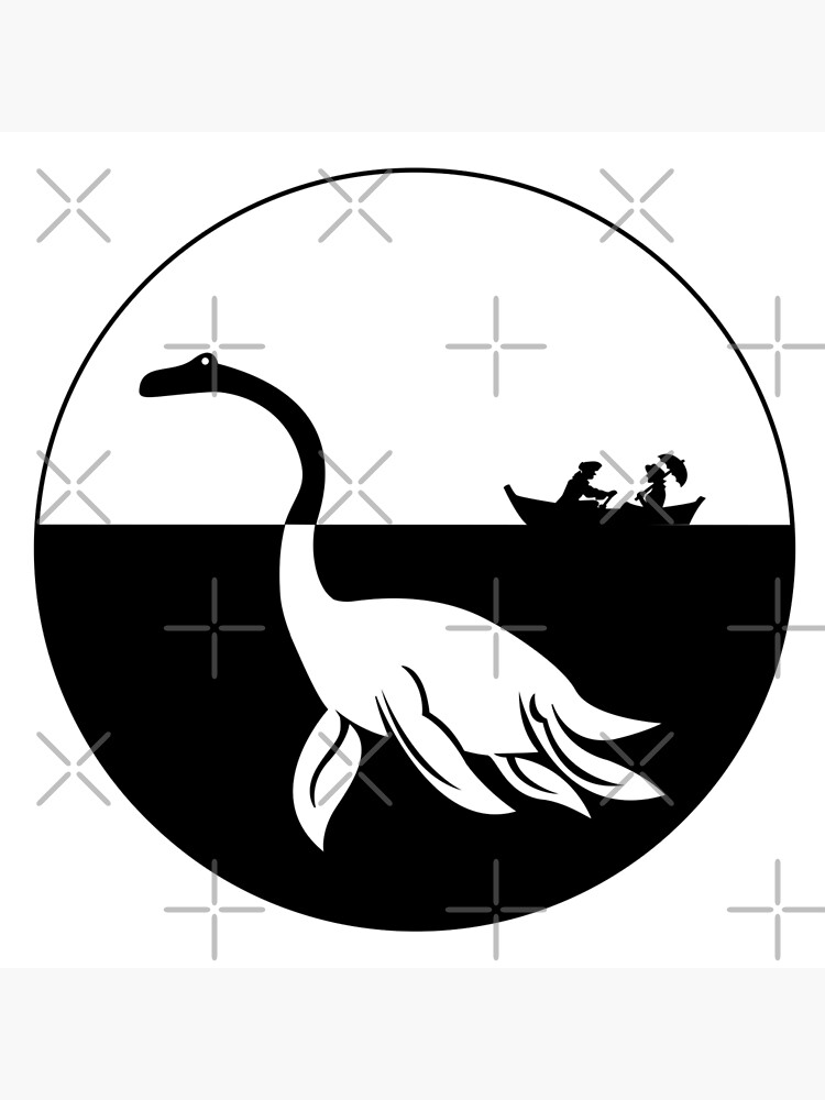 "Nessy (Loch Ness Monster) Logo" Art Print by DarkHorseDesign | Redbubble
