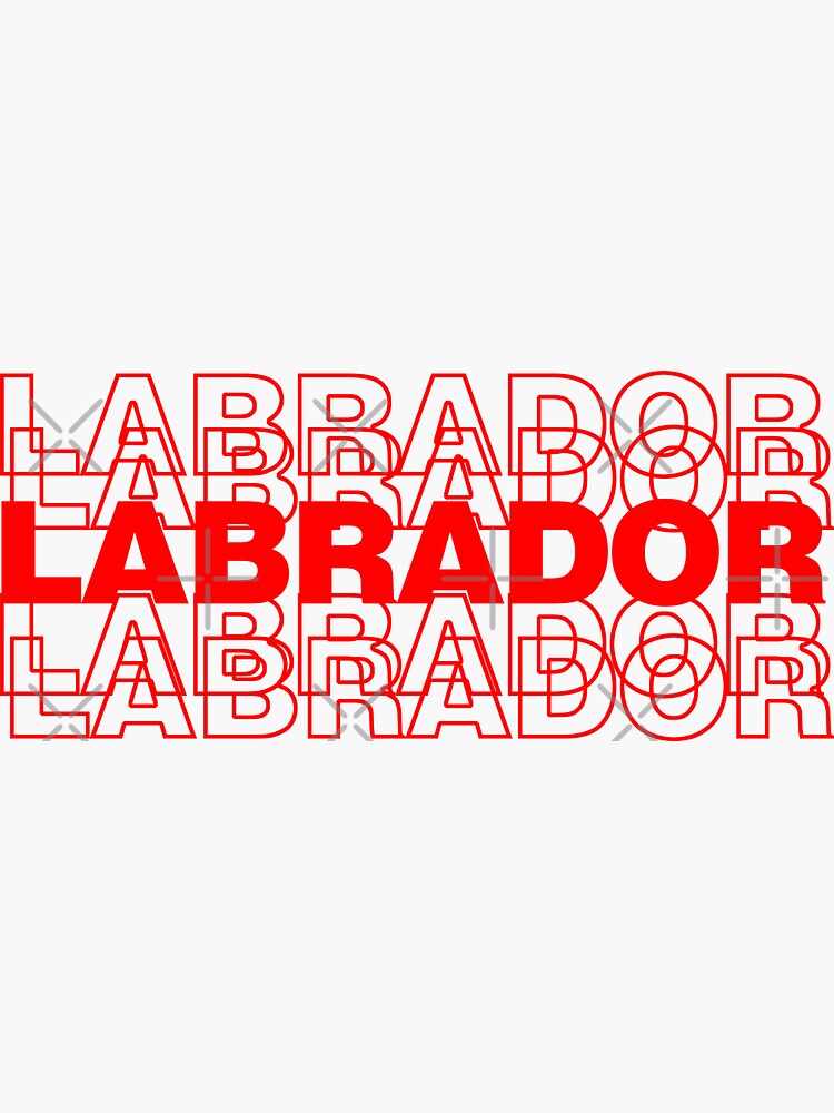 "Labrador Trippy Letters" Sticker for Sale by dogisbored | Redbubble