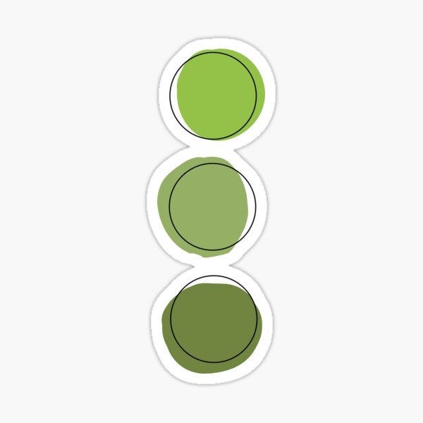 "Green Color palette" Sticker for Sale by SkaterKitten | Redbubble
