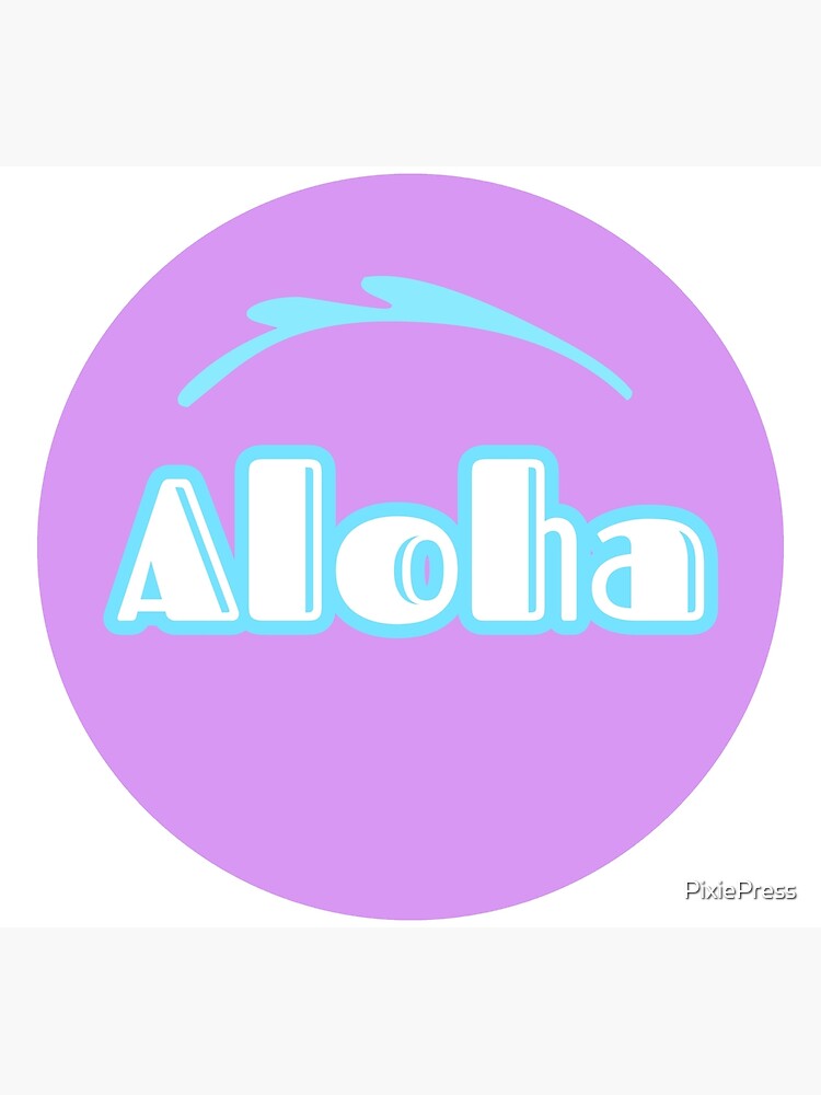 ""Aloha" Boho Beach Word Art" Photographic Print for Sale by PixiePress ...