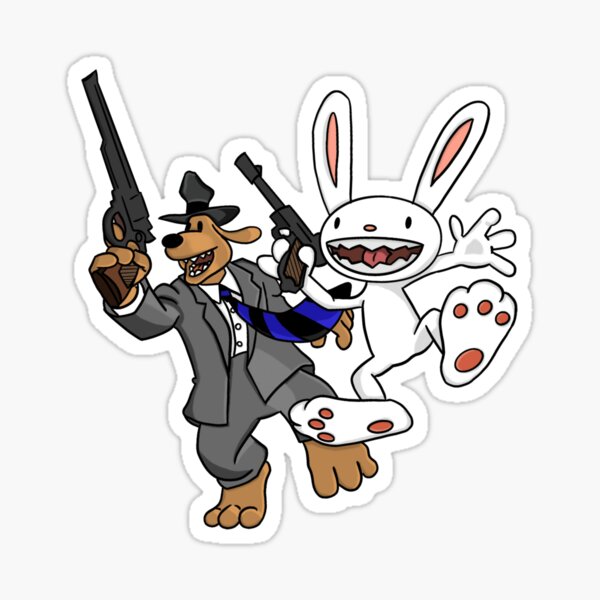 "Sam & Max" Sticker for Sale by Van54 | Redbubble