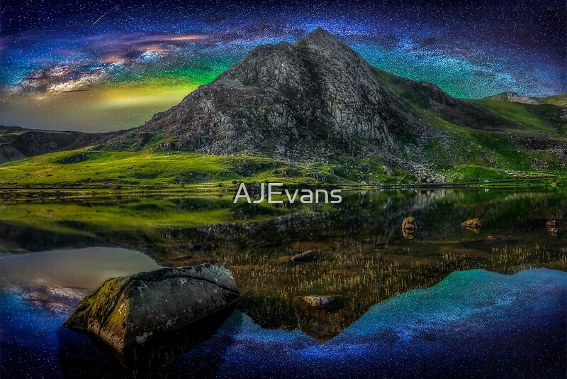 "Sky Full Of Stars Snowdonia" by Adrian Evans | Redbubble