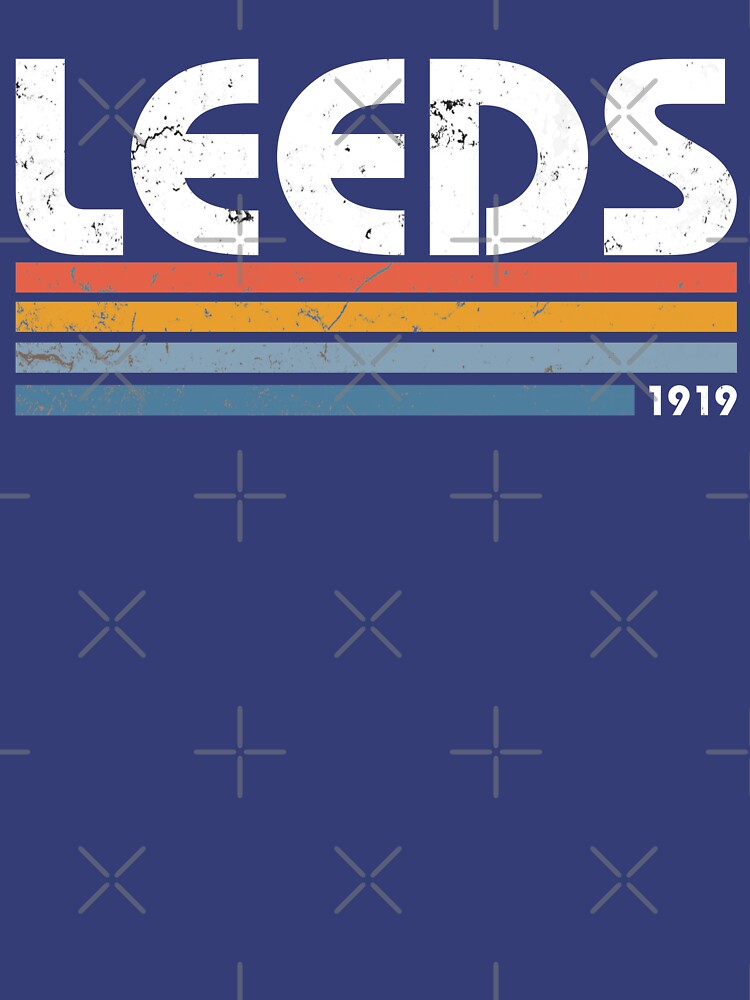 "Leeds Vintage Retro" T-shirt for Sale by Retrofootball | Redbubble ...