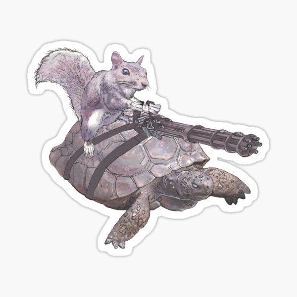 "WACKY BACKYARD BATTLE ANIMAL SQUIRREL TURTLE GAMER GEEK WARFARE ...