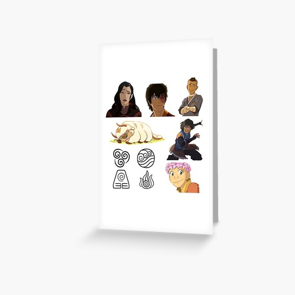 " Avatar The Last Airbender cool sticker pack " Greeting Card for Sale ...