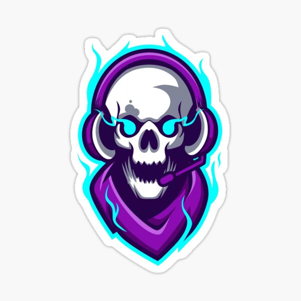 "Skeleton head" Sticker by Driesman | Redbubble