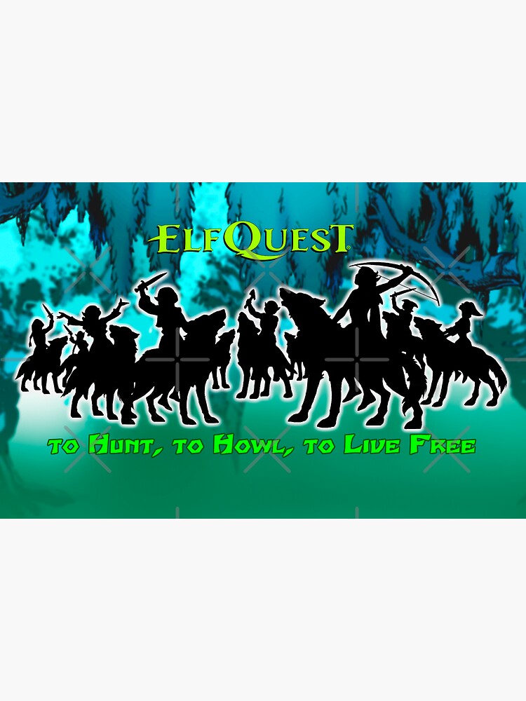 "ElfQuest: To Hunt, To Howl, To Live Free!" Sticker for Sale by elfquest | Redbubble