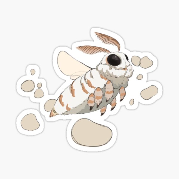 "Fluffy moth child" Sticker for Sale by sassybananas | Redbubble