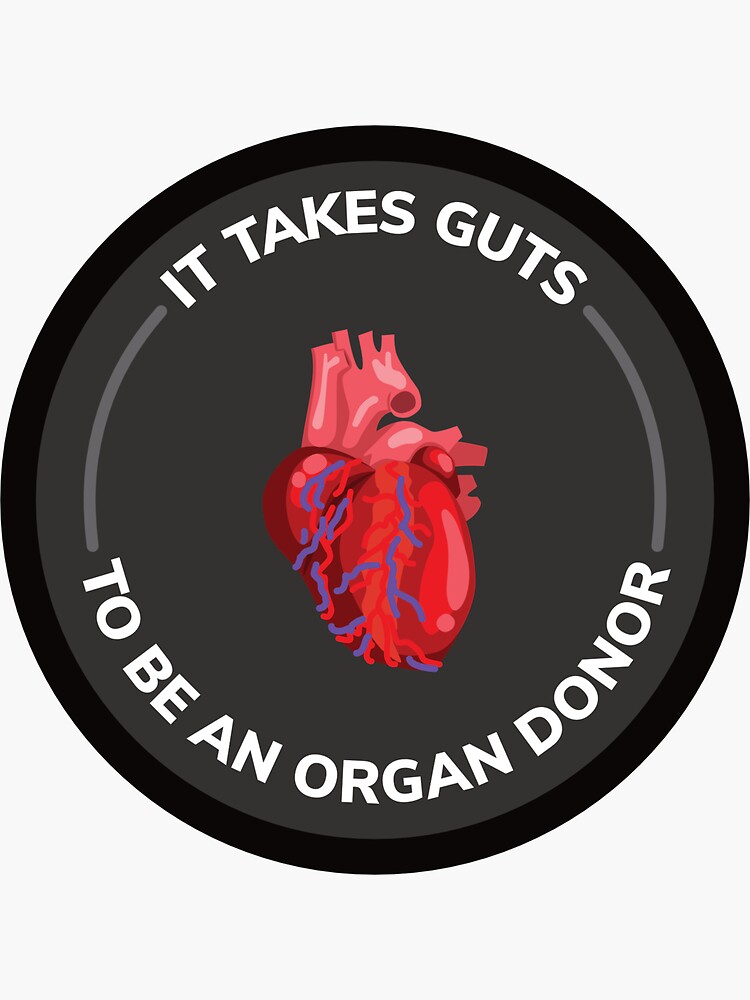 "Organ Donor" Sticker by Onblay | Redbubble
