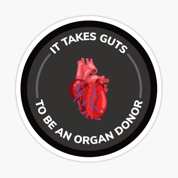 "Organ Donor" Sticker by Onblay | Redbubble
