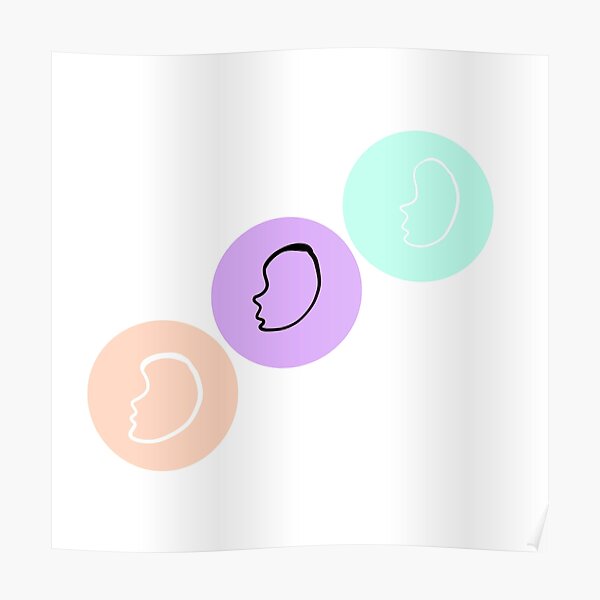 "Interpretive Face Art " Poster by ebearw7 | Redbubble