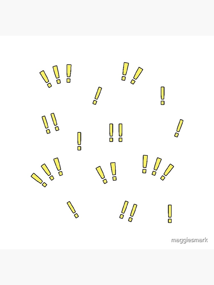 "exclamation point sticker pack" Poster by maggiesmark | Redbubble
