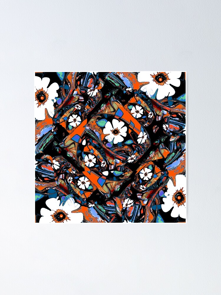 "Flower Patchwork" Poster by NatsArt | Redbubble