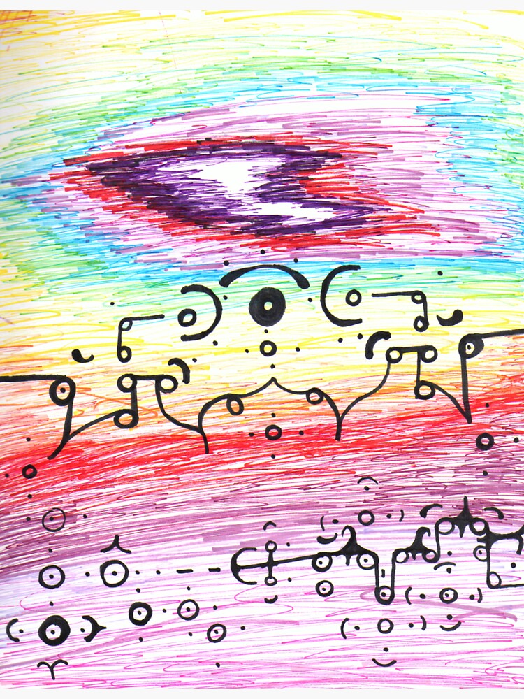 "alien writing" Sticker for Sale by WindblowCo | Redbubble