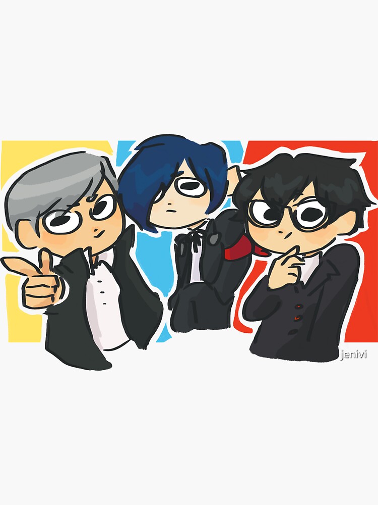 "persona protags" Sticker for Sale by jenivi | Redbubble