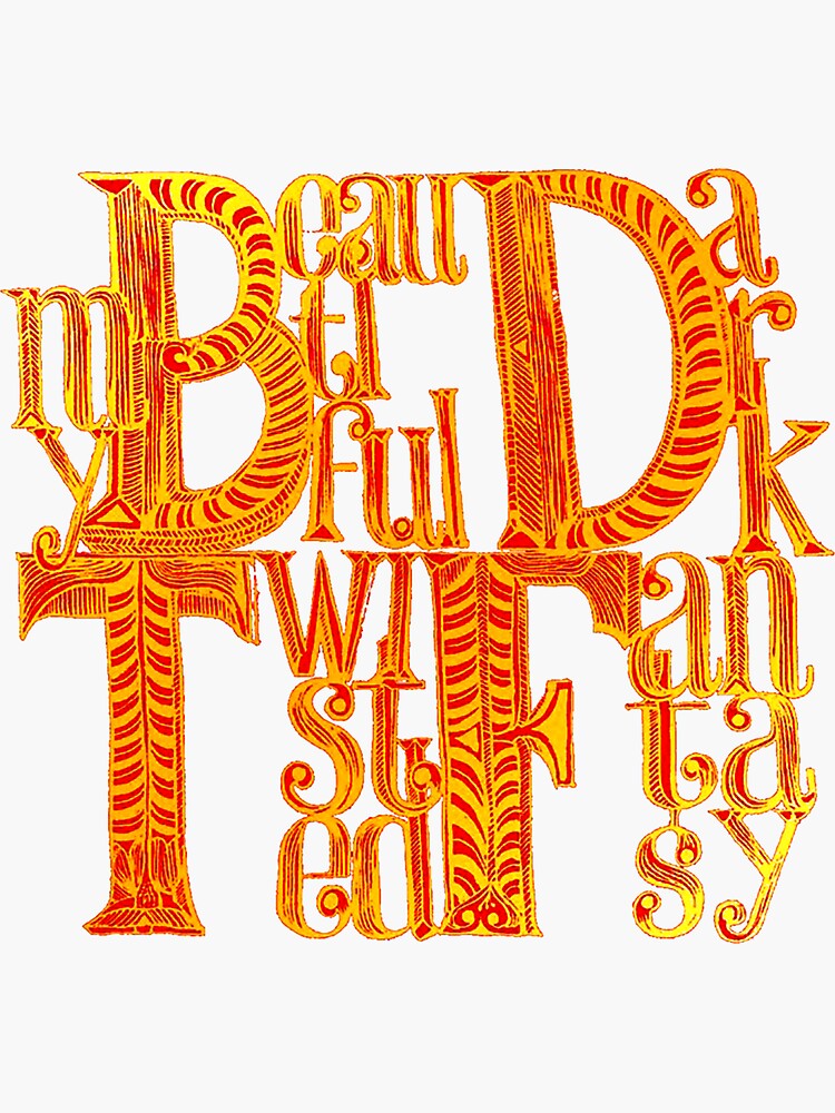 "My Beautiful Dark Twisted Fantasy" Sticker for Sale by arohim79 ...