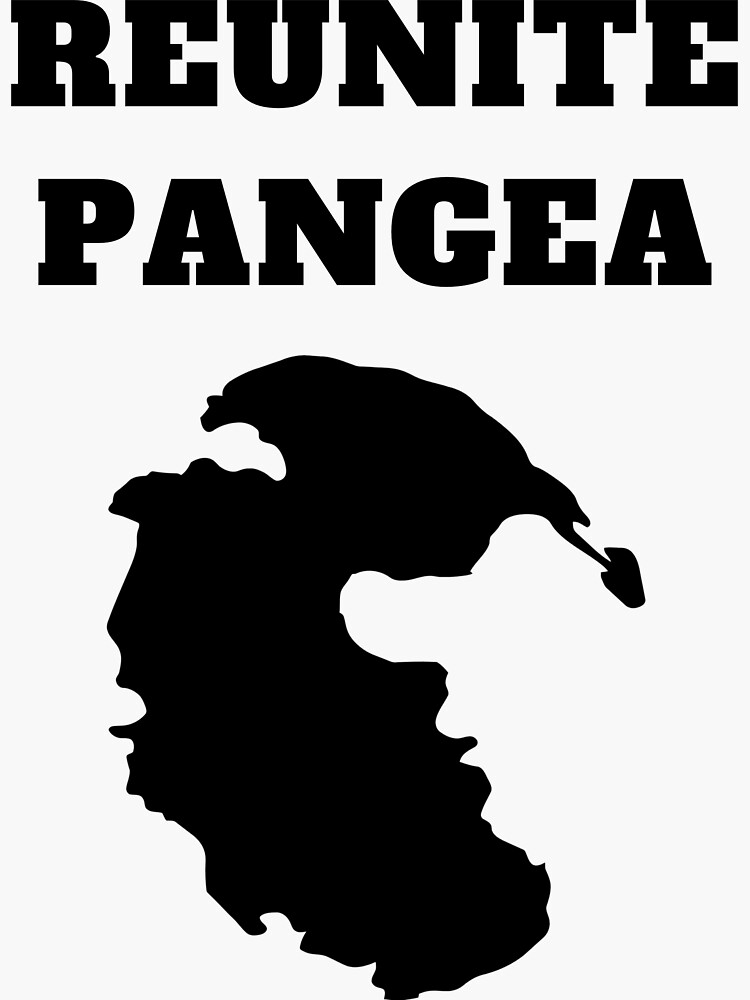 "Reunite Pangea geology geography" Sticker by Jeangel97 | Redbubble