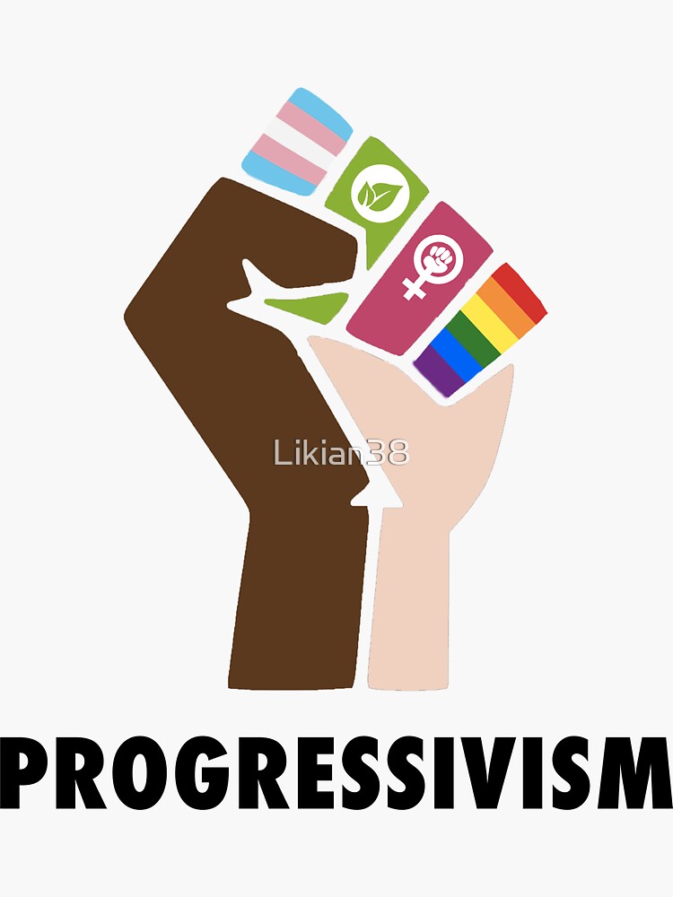 "Symbol of progressivism" Sticker for Sale by Likian38 | Redbubble