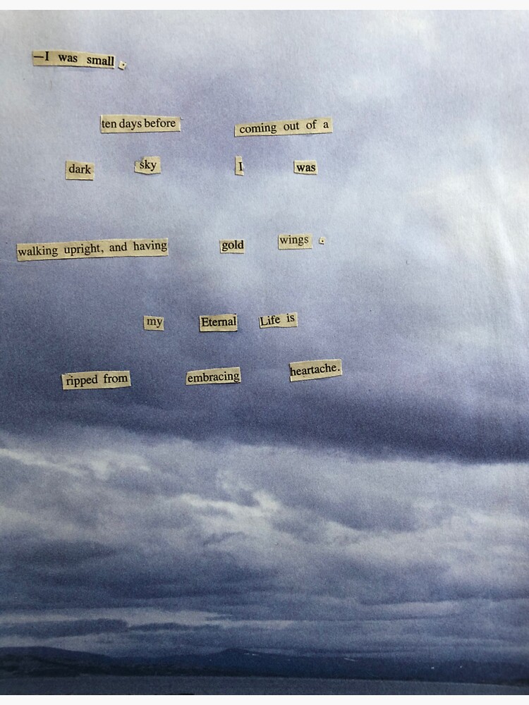 "Collage Poem" Sticker by bonebreakfast | Redbubble