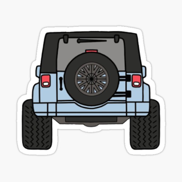 "Blue Jeep" Sticker for Sale by Gianna1Carly2 | Redbubble